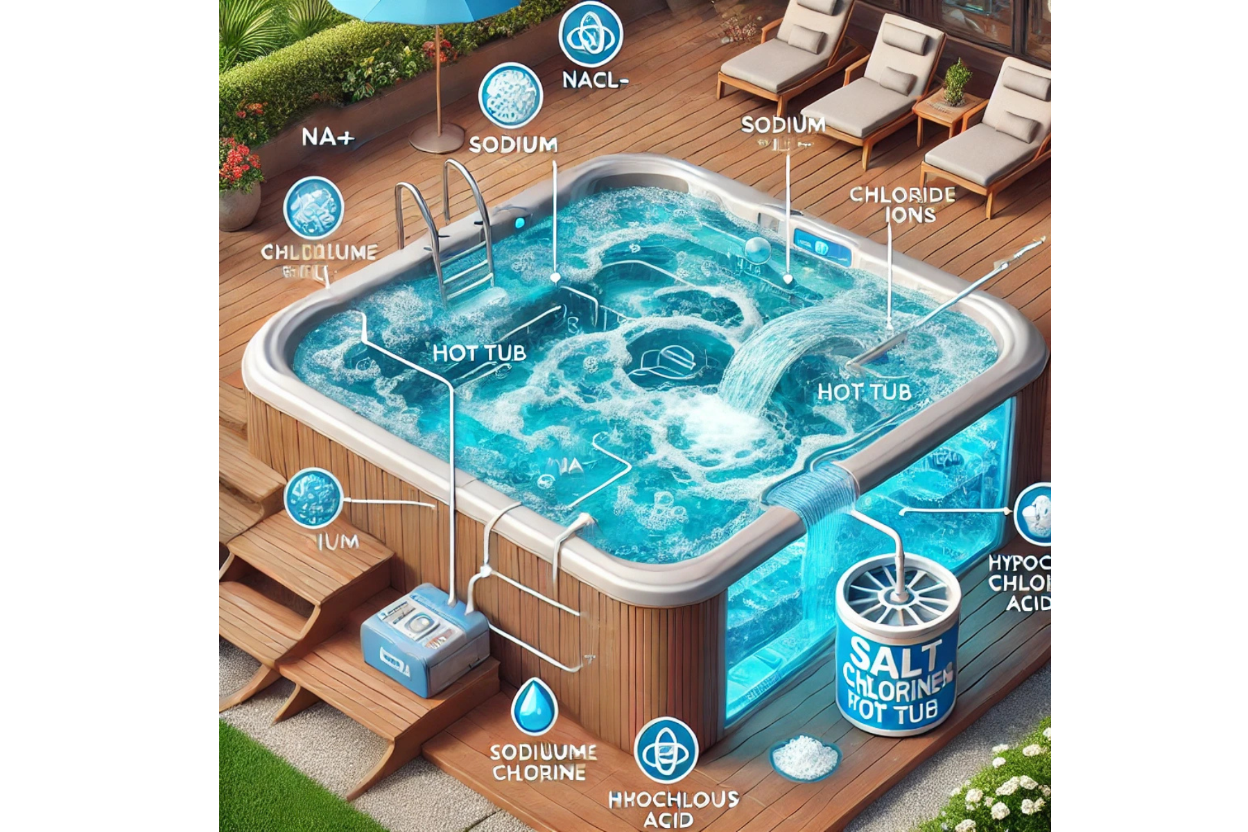 Saltwater in a hot tub - considerations, pros and cons explained